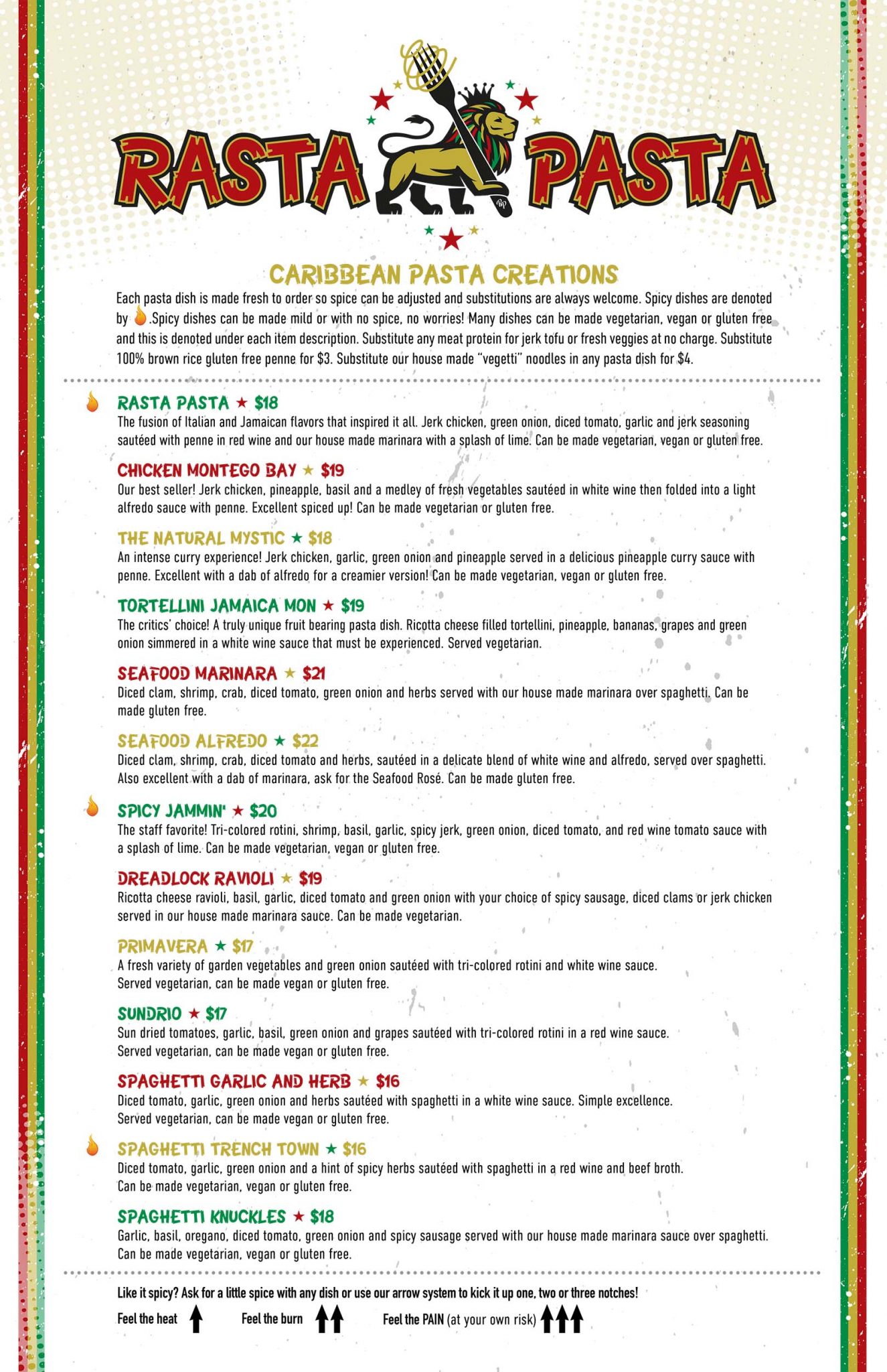 Food & Drink - Rasta Pasta