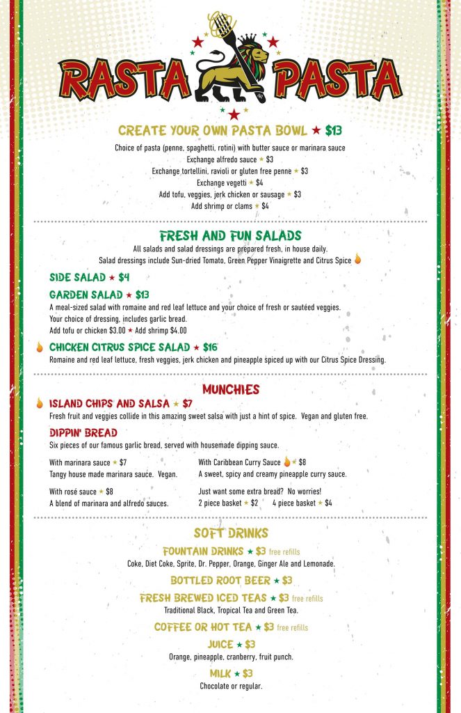 Food & Drink - Rasta Pasta